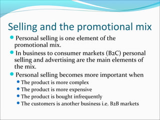 Personal selling | PPT