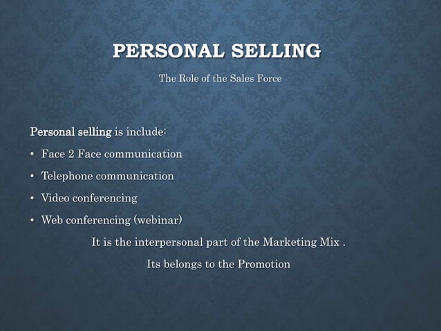 Personal Selling | PPT