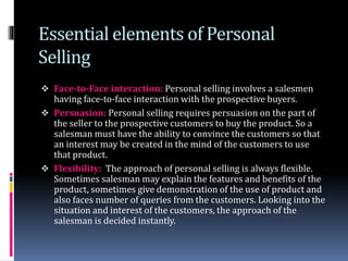 Personal selling | PPTX
