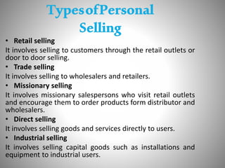 Personal selling | PPTX