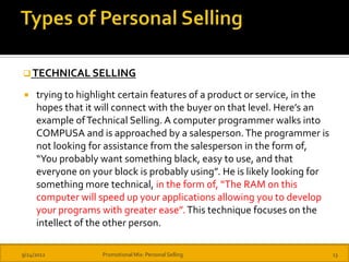 Personal selling byjb | PPTX