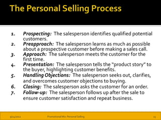 Personal selling byjb | PPTX
