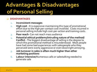 Personal selling byjb | PPTX