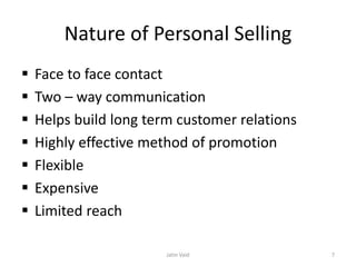 Personal selling process & Consumer Behaviour | PPTX