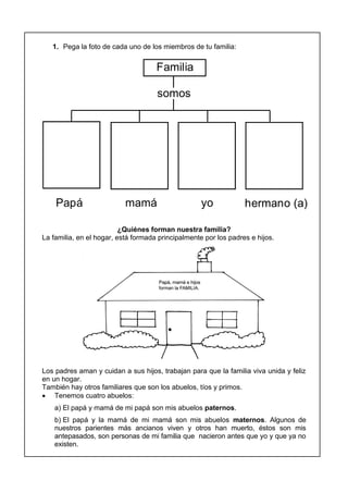 LA FAMILIA Y ARBOL GENEALOGICO PARA 5 AÑOS | PDF
