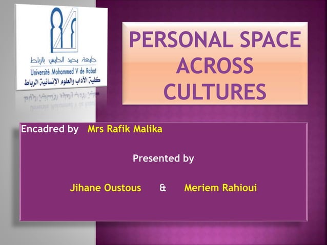 personal space around the world : Japan Europe Muslim world.pptx