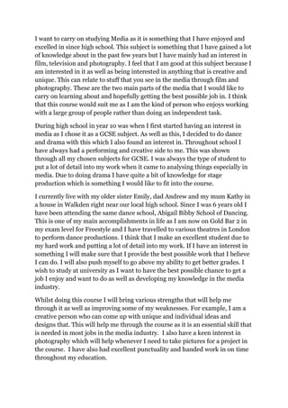 Personal statement | PDF