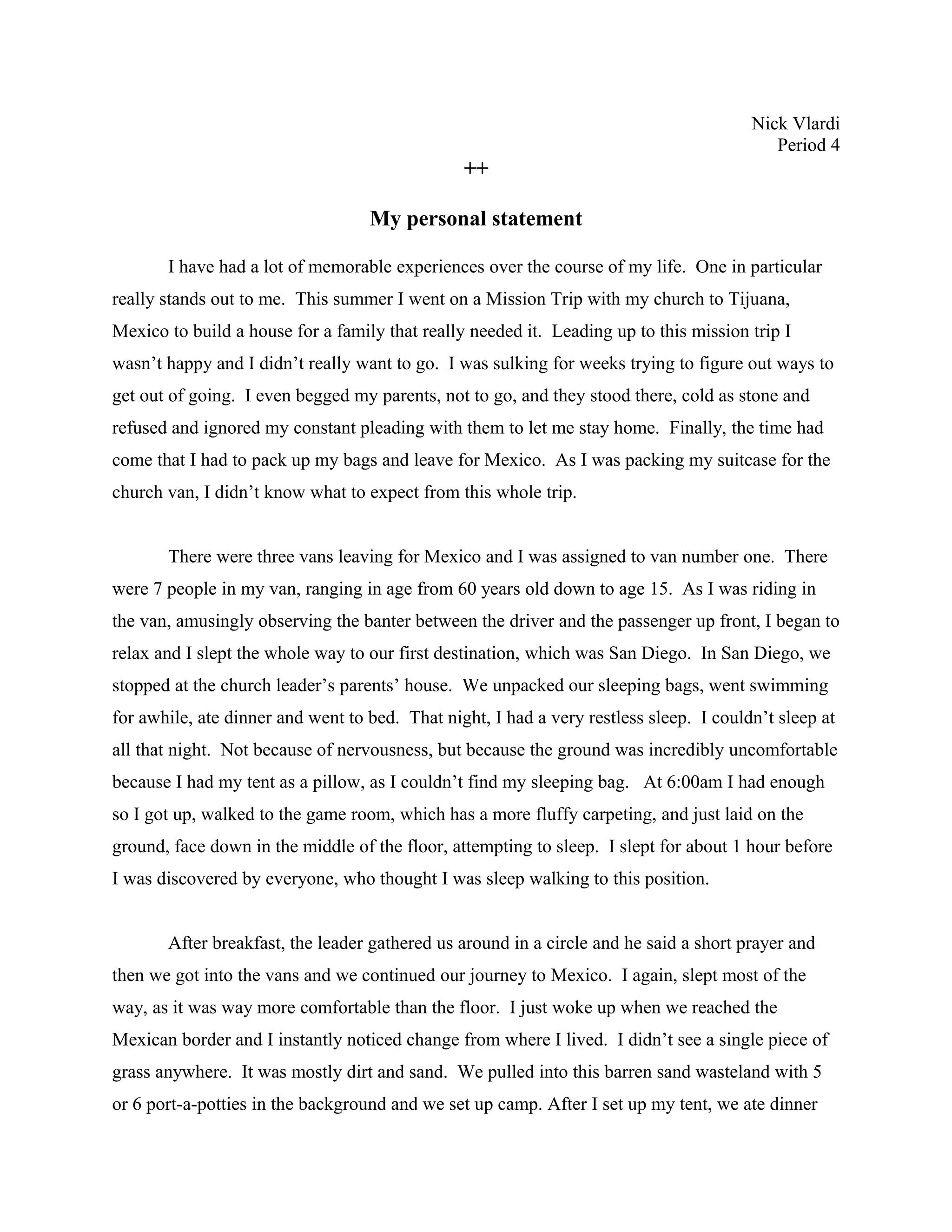 Personal statement | DOC