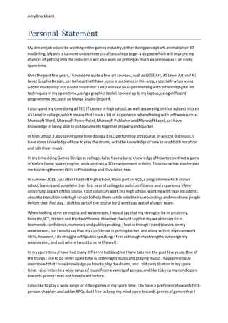 Personal statement | PDF