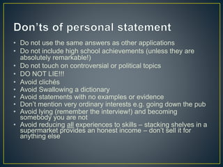 Personal statement | PPTX