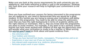 Personal statement - EN Education UK | PPTX