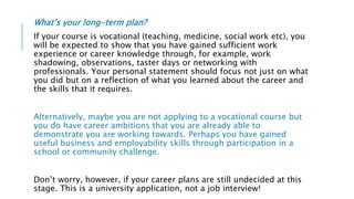 Personal statement - EN Education UK | PPTX