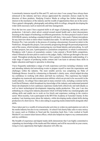 Personal Statement | PDF