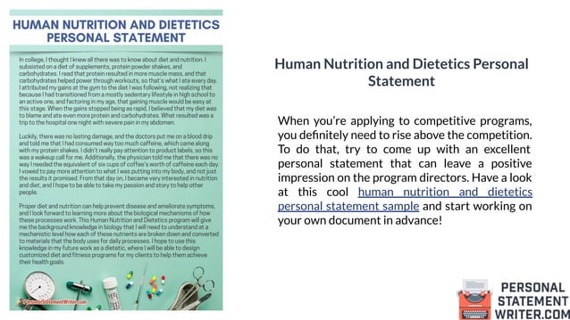 Great Collection of the Best Personal Statement Examples | PPT