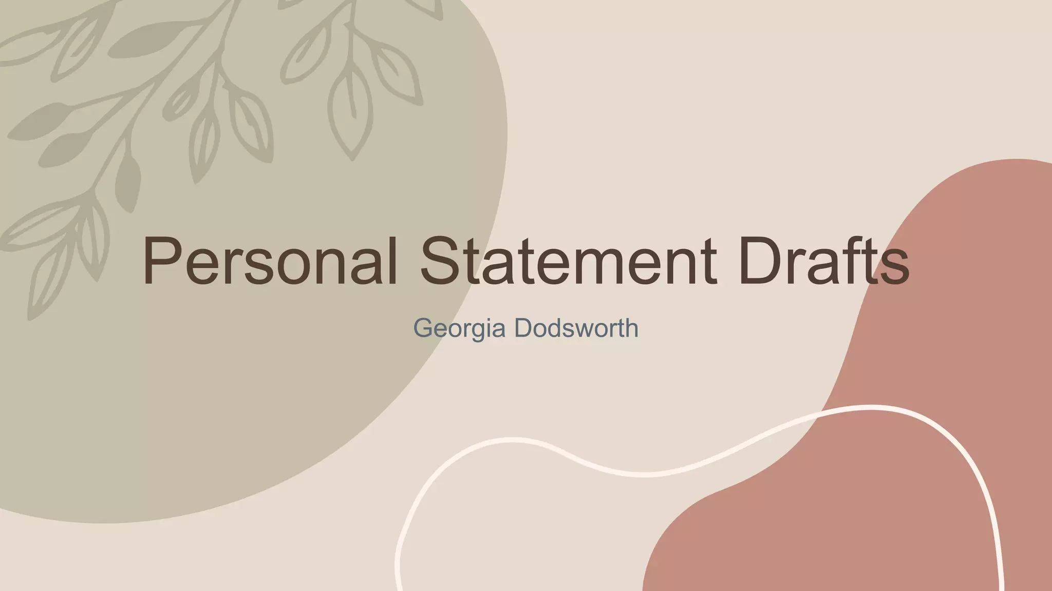 Personal Statement Drafts.pptx