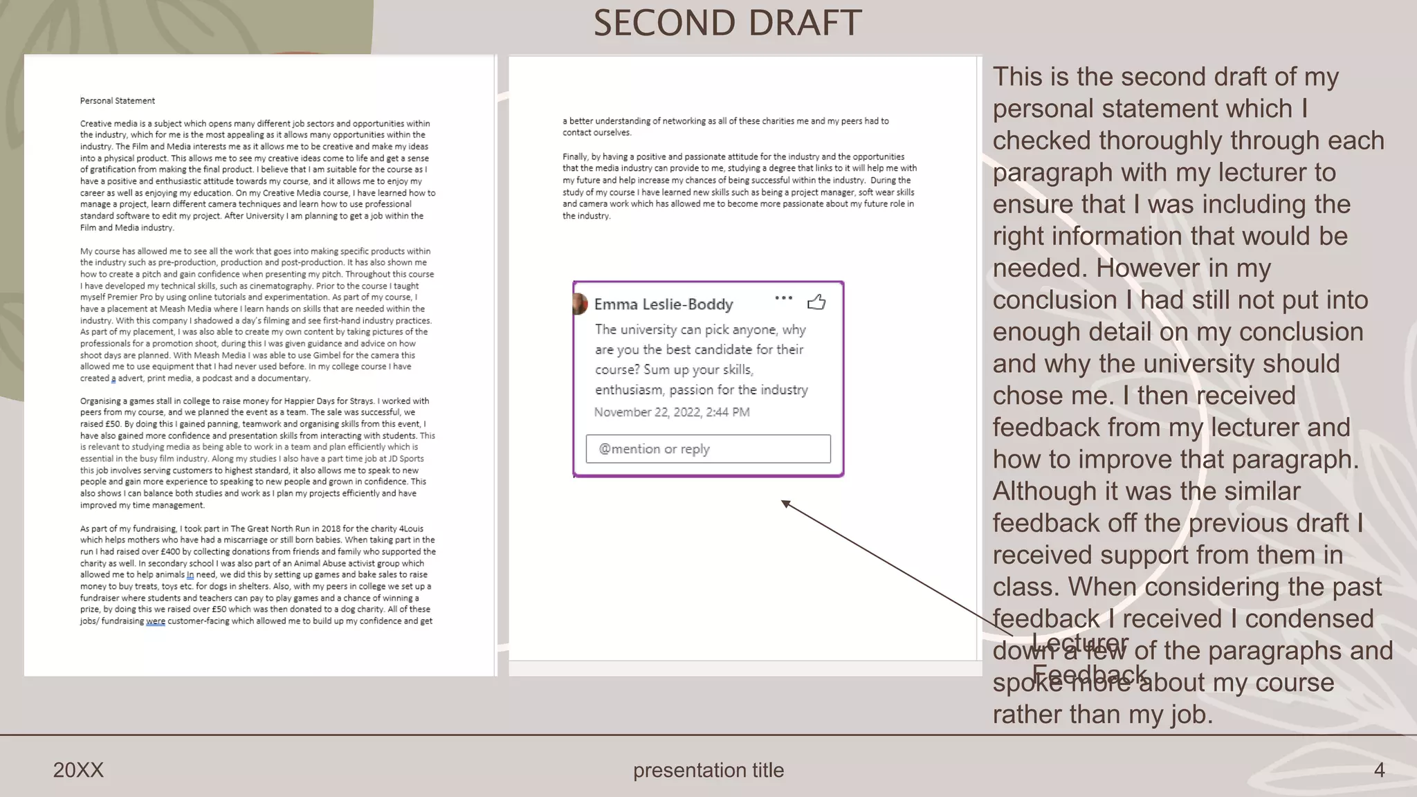 Personal Statement Drafts.pptx