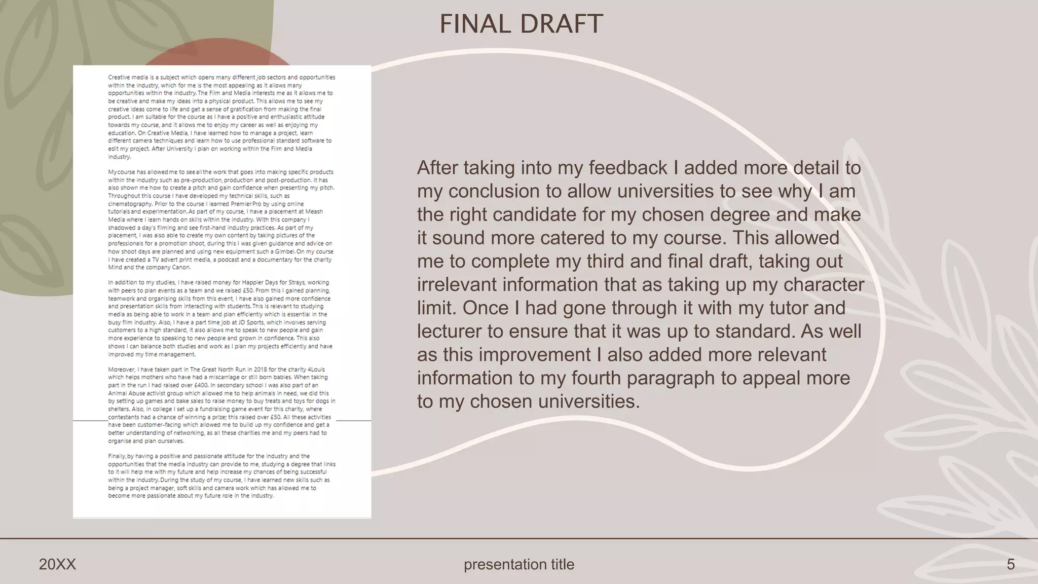 Personal Statement Drafts.pptx
