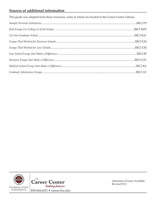 Personal statement format | PDF | Resume Writing and Advice | Job Search