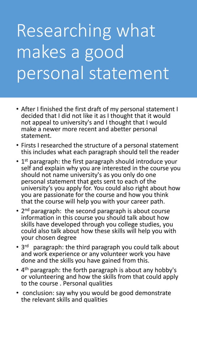 personal statements powerpoint.pptx | College Planning | College Education