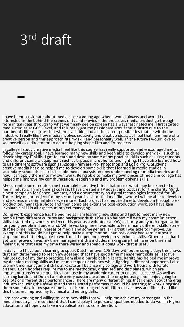 personal statements powerpoint.pptx | College Planning | College Education