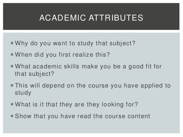 Personal Statement Workshop 2015 Part 2