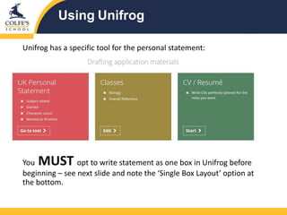 Personal statement writing may 2021 | PPT