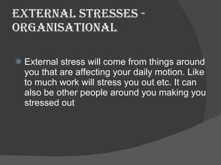 Personal stress powerpoint by michael harris | PPT