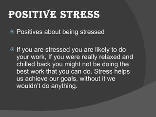Personal stress powerpoint by michael harris | PPT