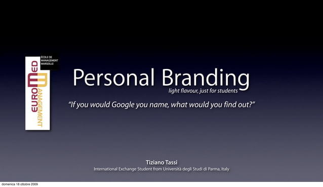Personal Branding for students | PDF