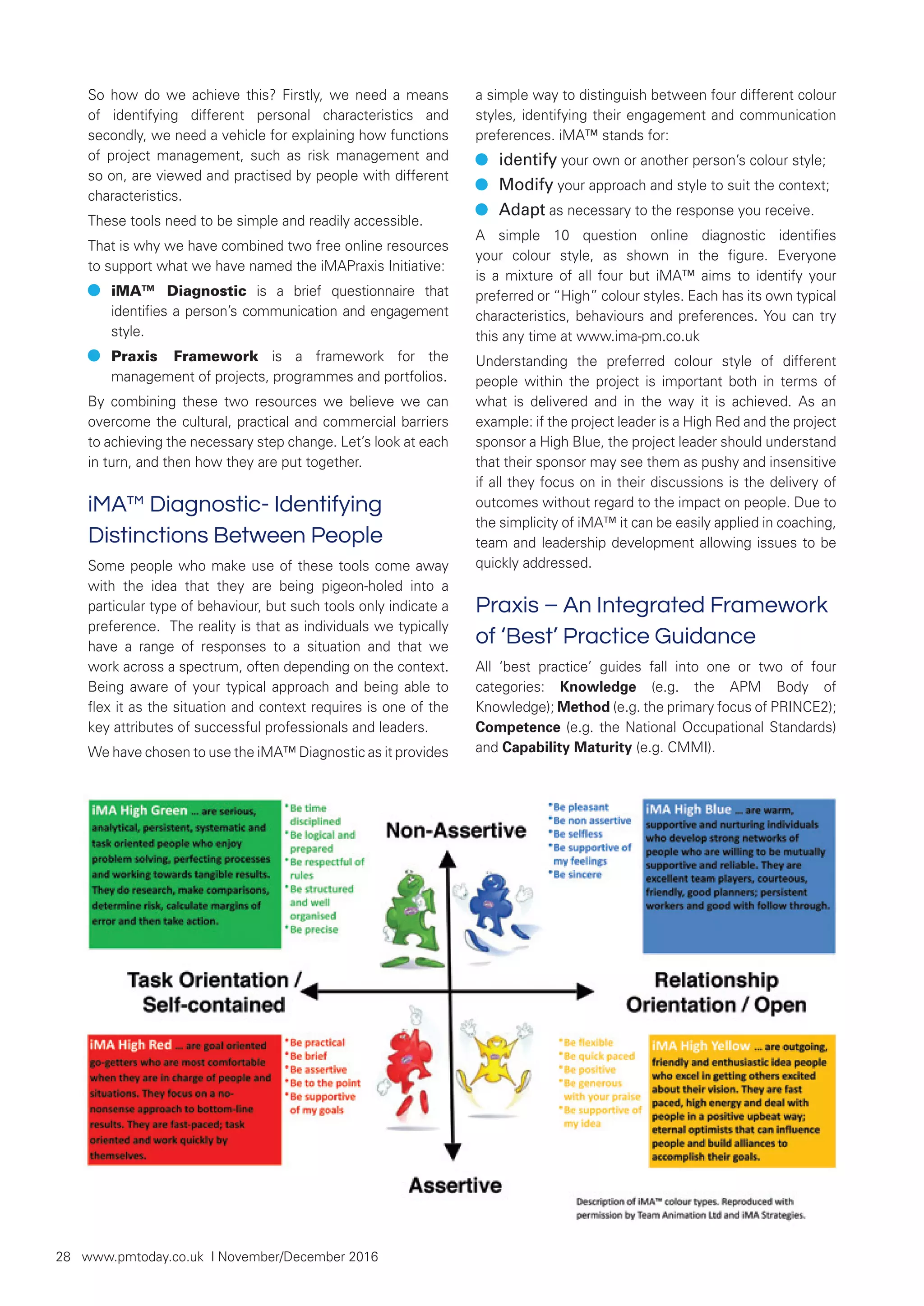 Adapting project management to suit personal styles | PDF