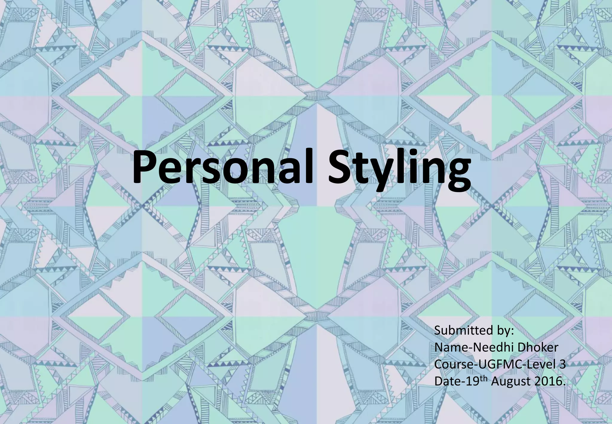Personal styling presentation | PDF