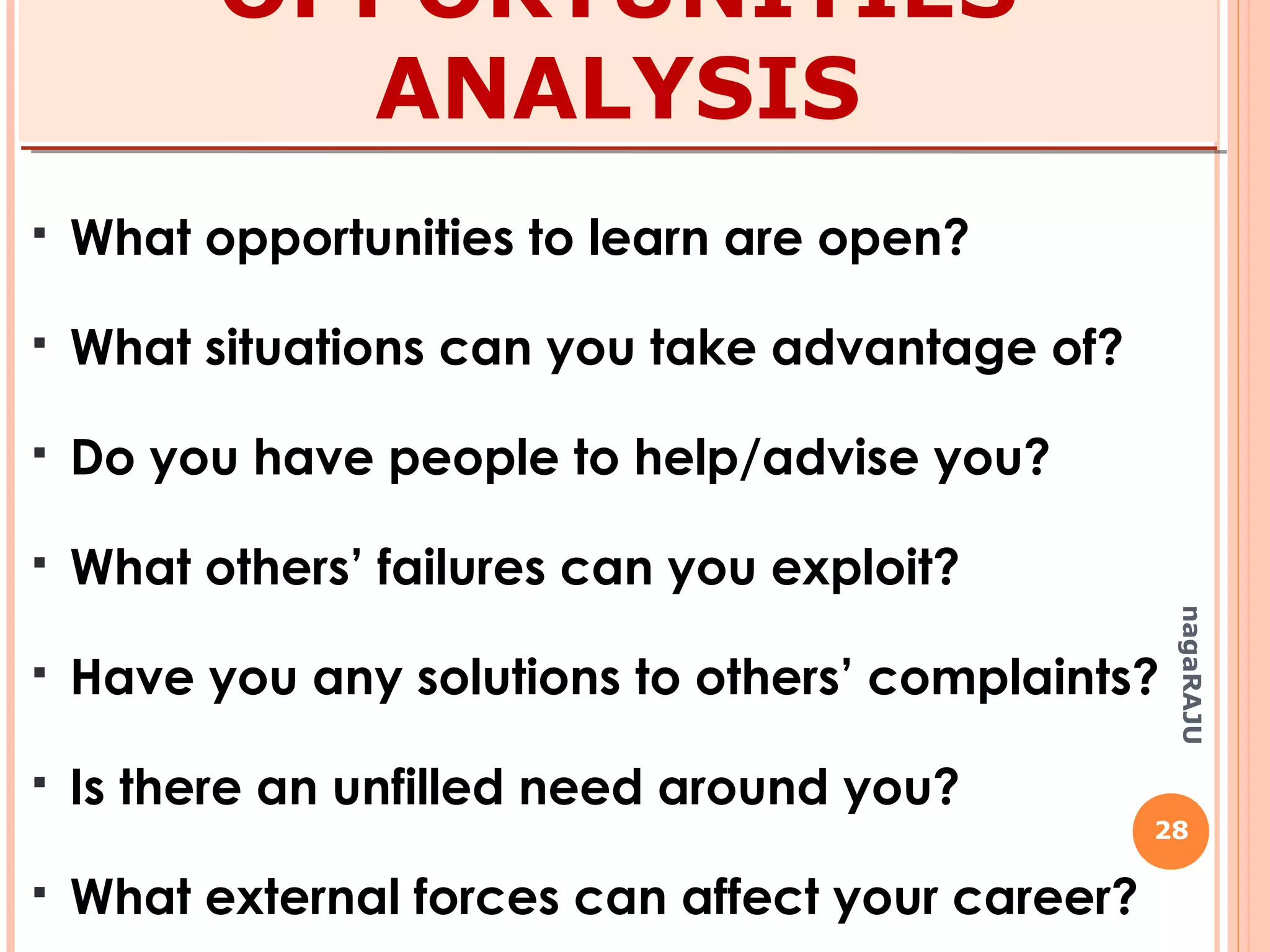 Personal SWOT for Teachers | PPT