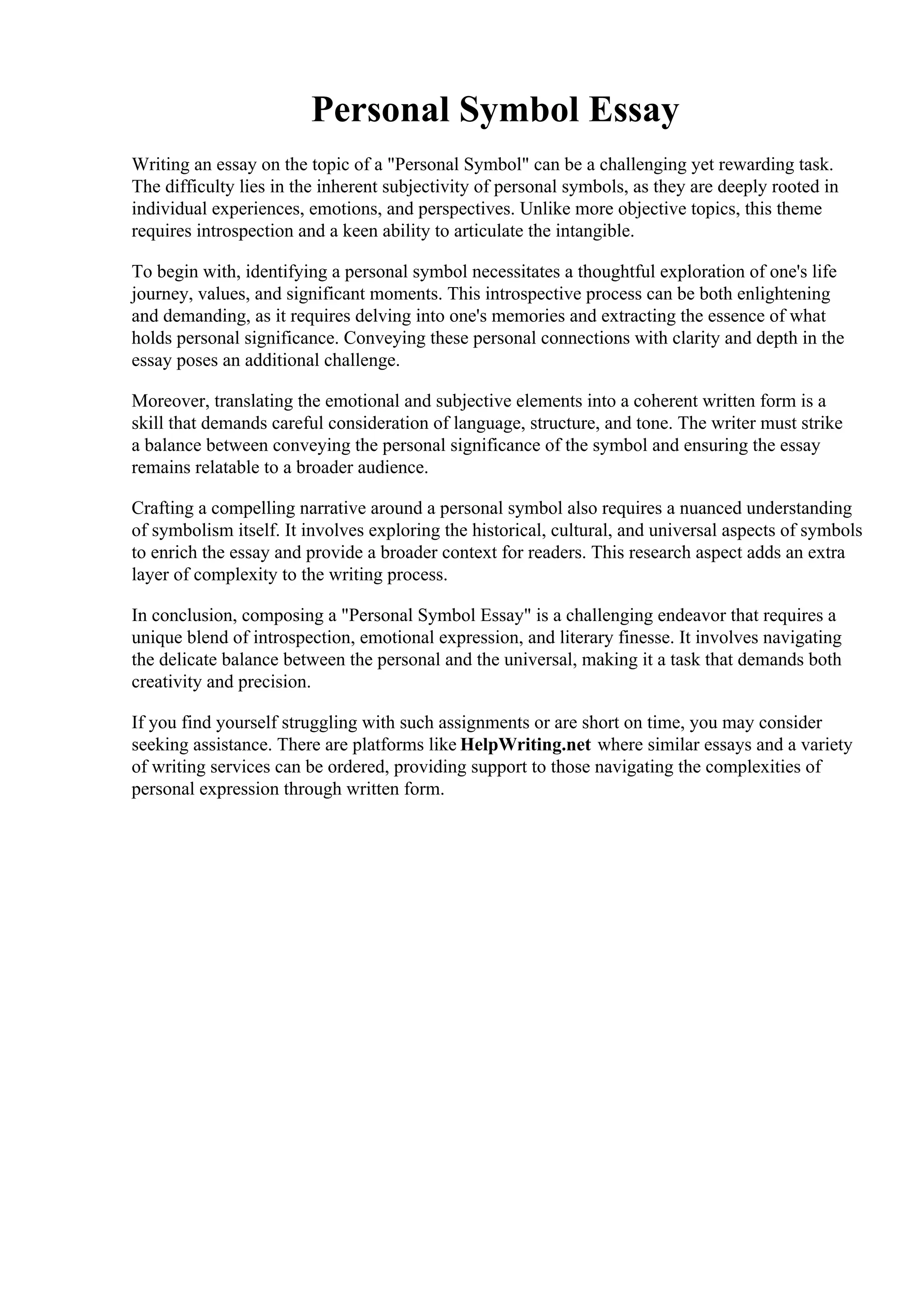 Personal Symbol Essay.pdf