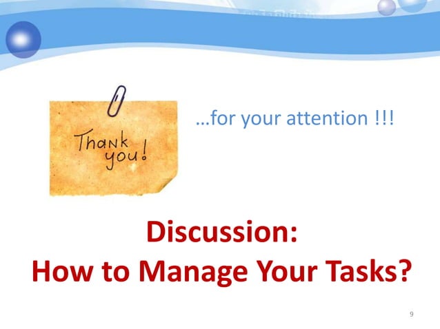 Personal task management | PPTX