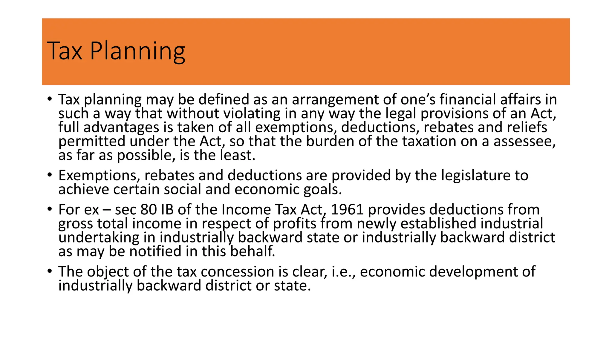 Personnel Tax planning first module note | PDF