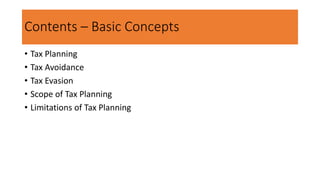 Personnel Tax planning first module note | PDF