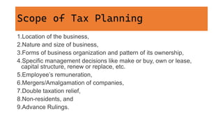 Personnel Tax planning first module note | PDF