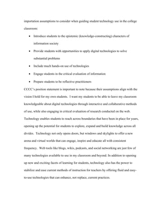 Personal Technology Plan | DOC