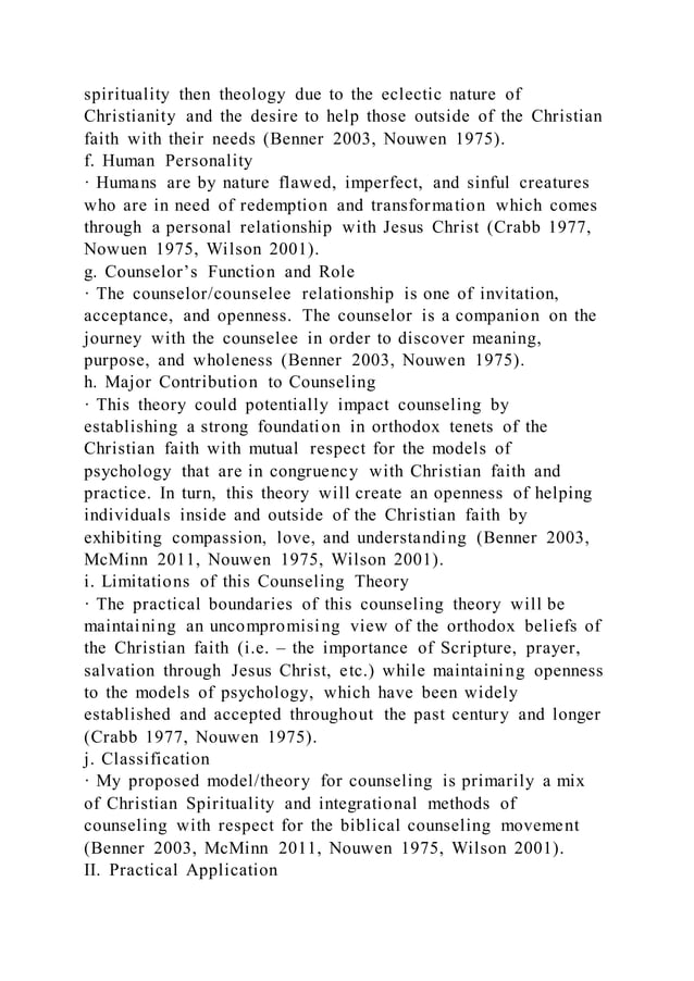 Personal theory paperoutline | DOCX