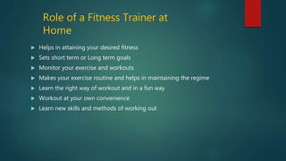 Personal trainer ppt | PPTX