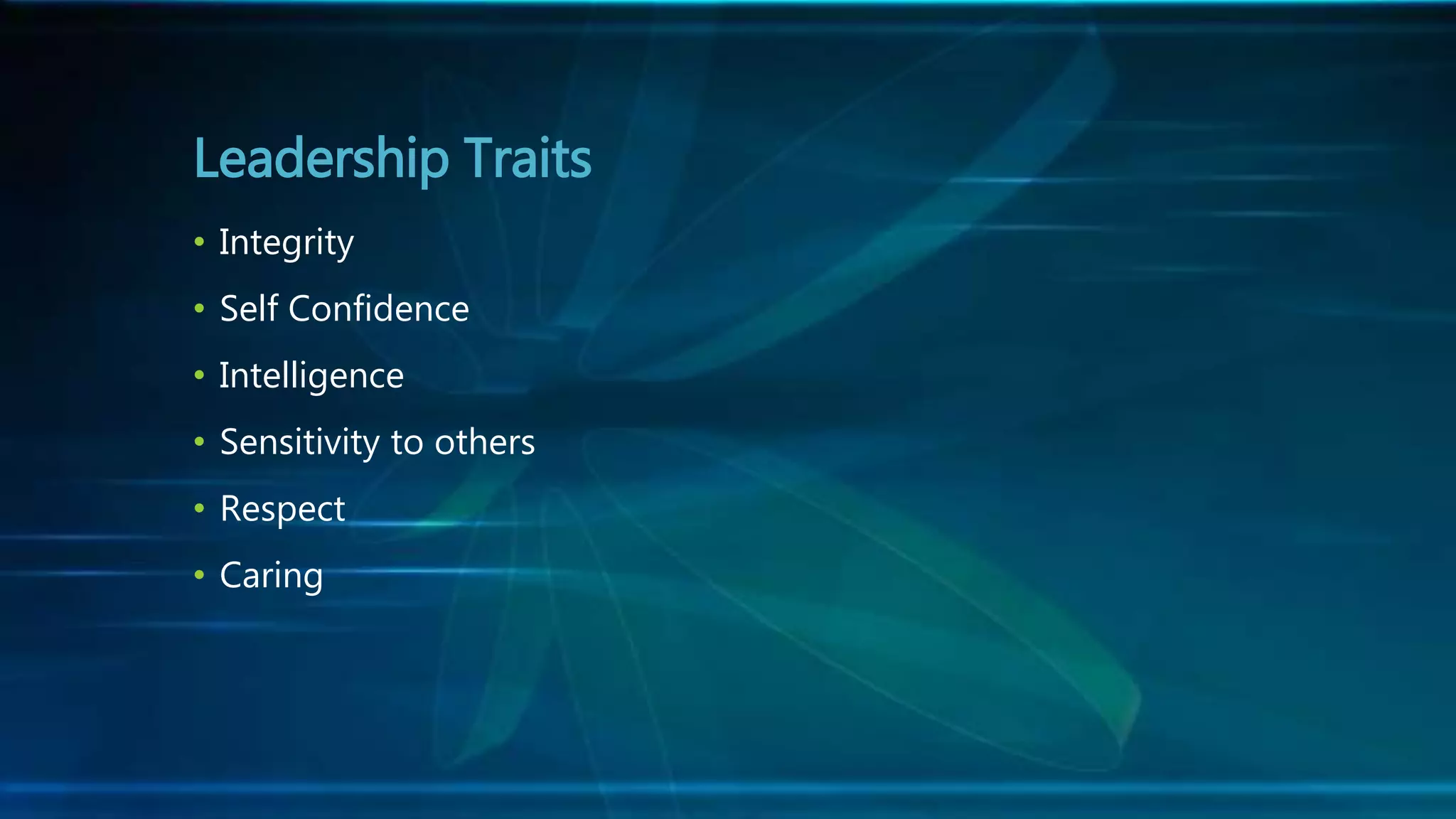 Personal traits charateristics and leadeship qualities big five model ...