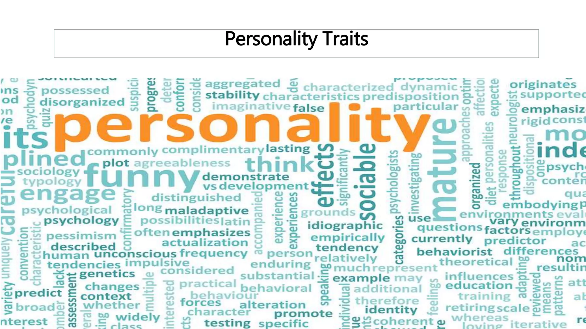 Personal traits charateristics and leadeship qualities big five model ...