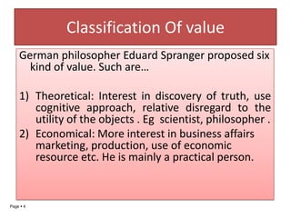 Personal values - Unitedworld School of Business | PPTX