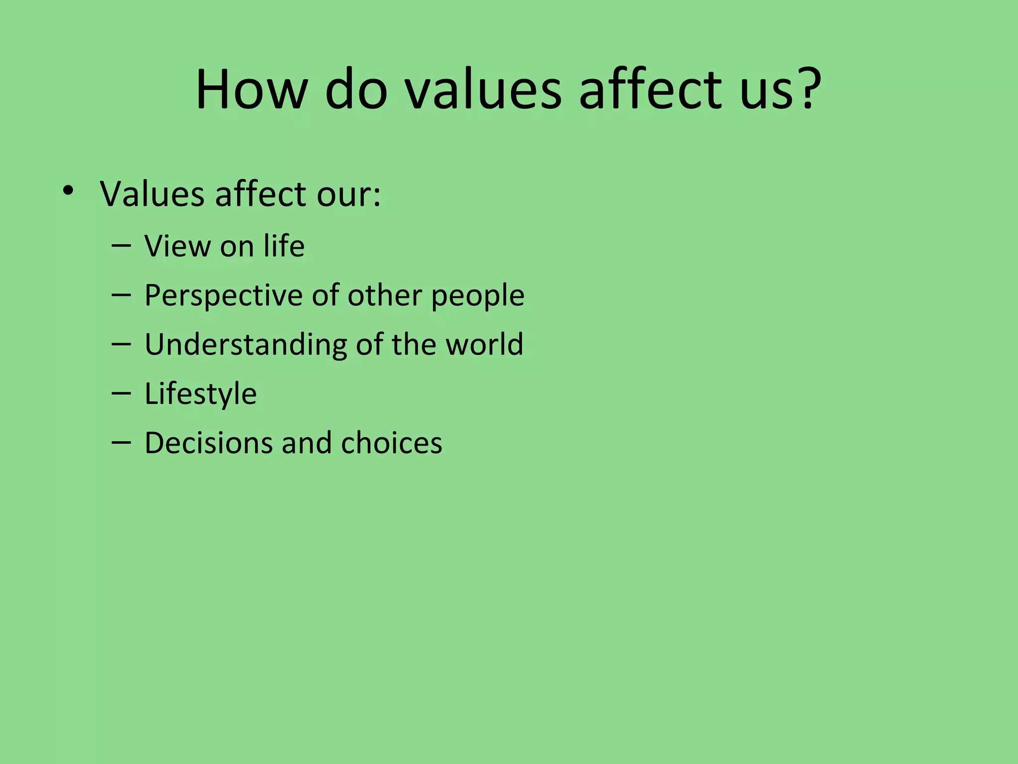 Personal values | PPT