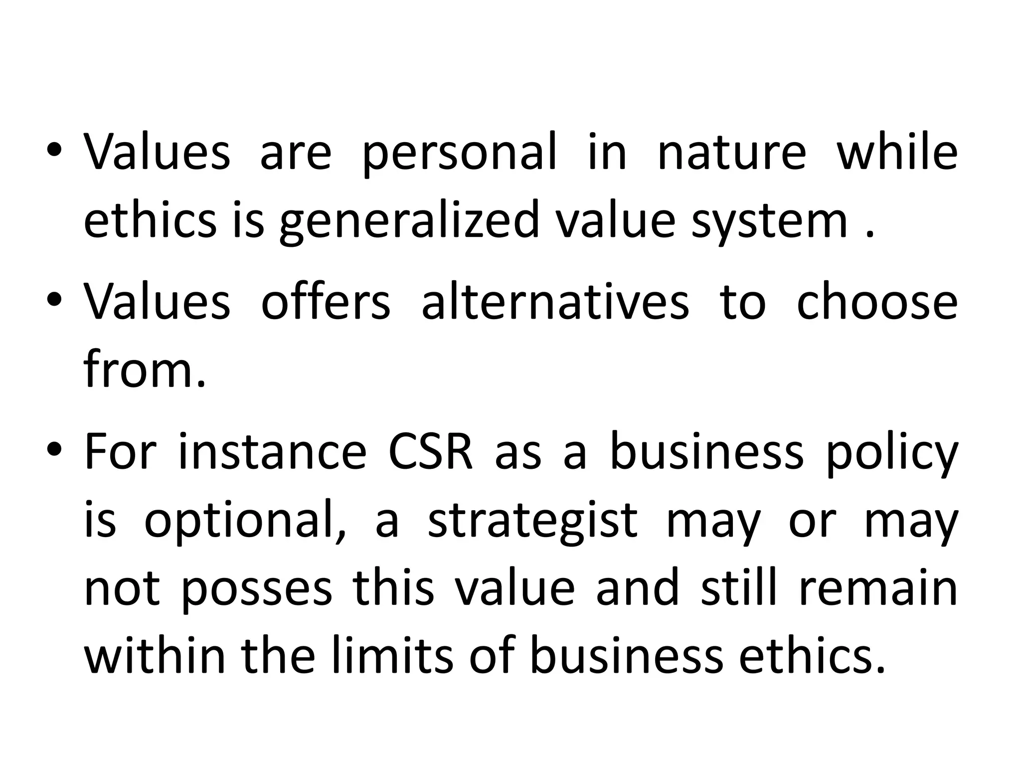 Personal values and business ethics | PPTX