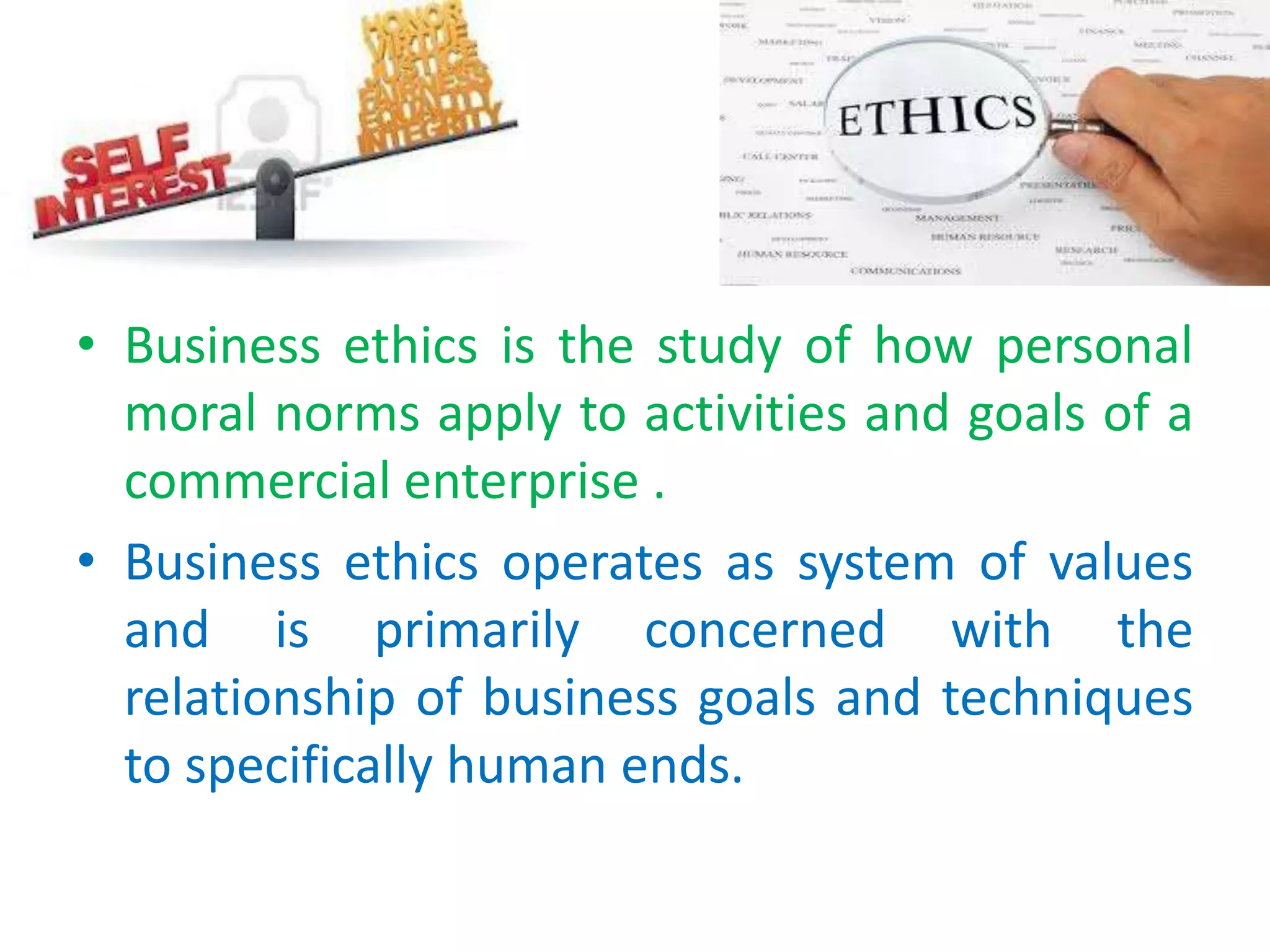 Personal values and business ethics | PPTX