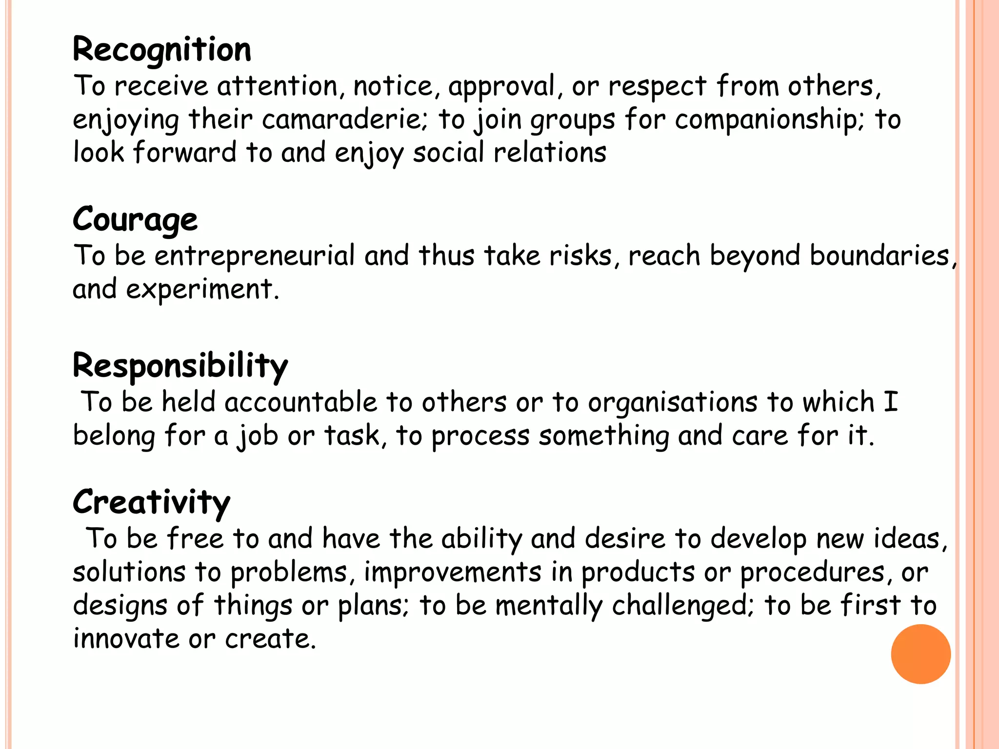 Personal values of individuals | PPTX