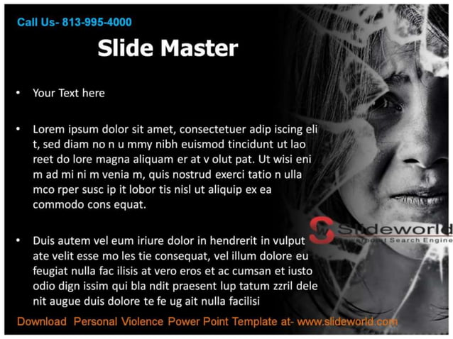 Personal Violence Powerpoint Template Online | PPT