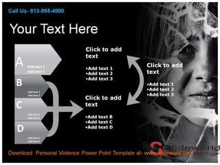 Personal Violence Powerpoint Template Online | PPT