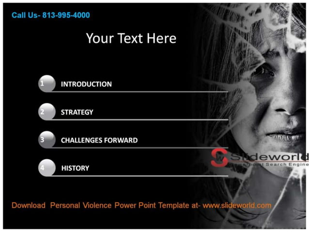 Personal Violence Powerpoint Template Online | PPT